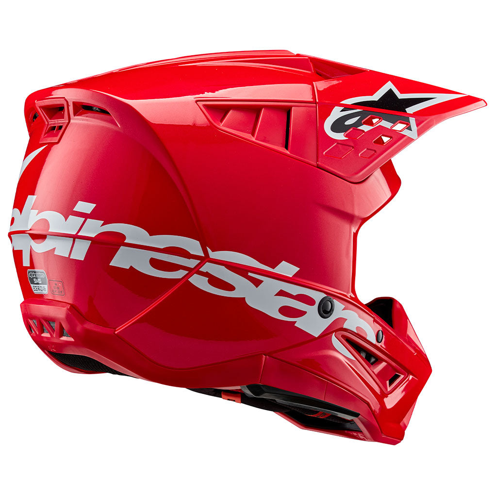 Alpinestars - 2024 SM5 Corp Red Gloss Helmet – AMA Warehouse