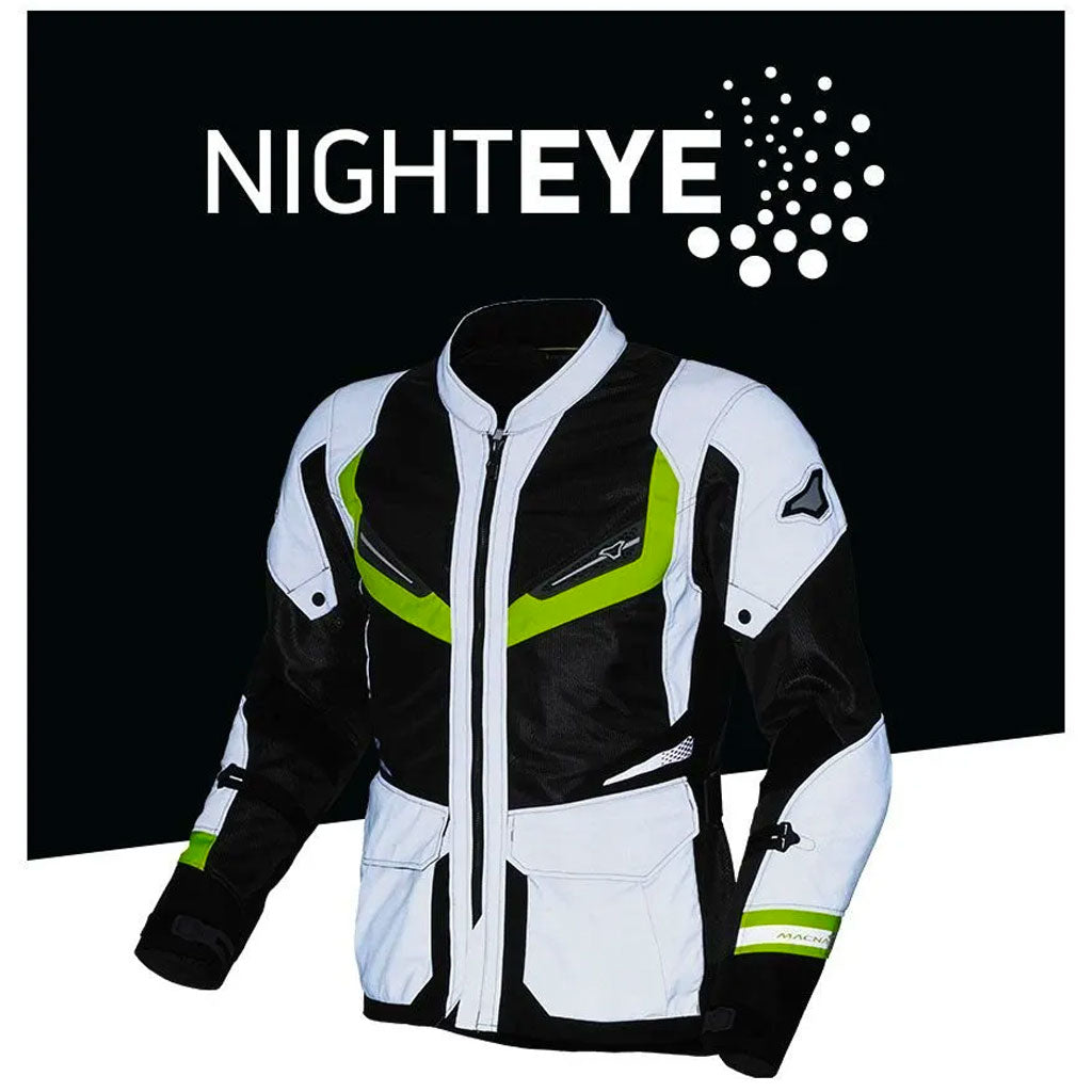 Macna - Aerocon Nighteye Black/Grey Adventure Jacket – AMA Warehouse