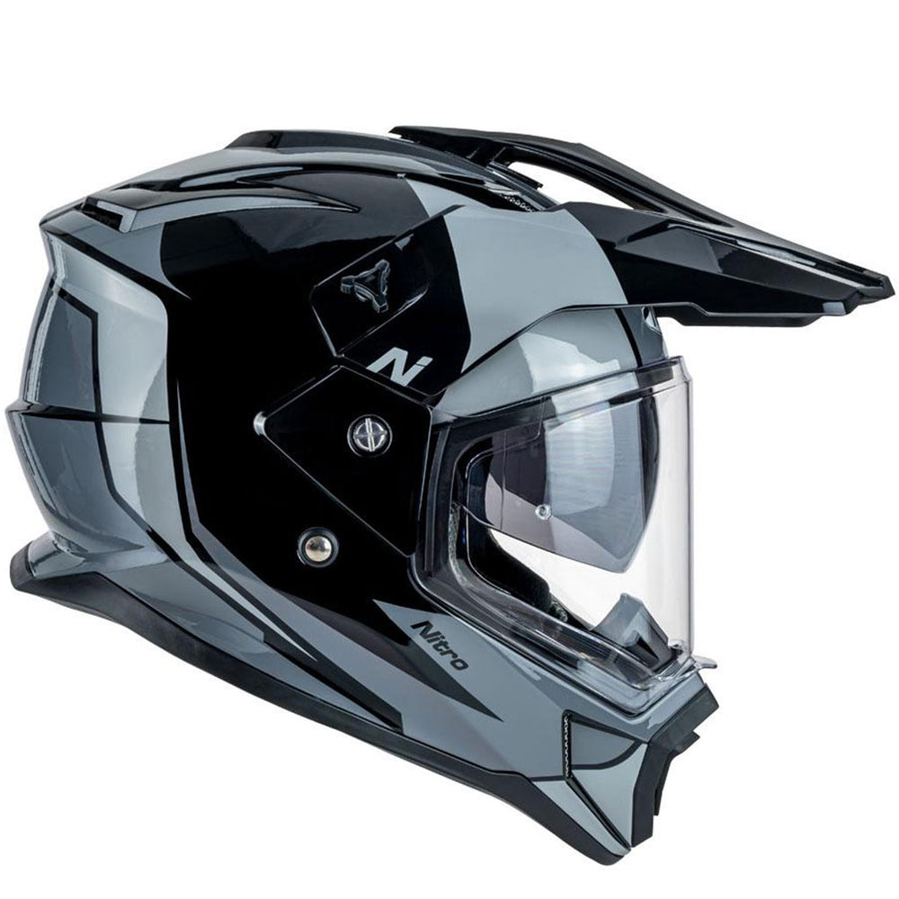Nitro - MX780 Adventure Black/Grey Helmet – AMA Warehouse