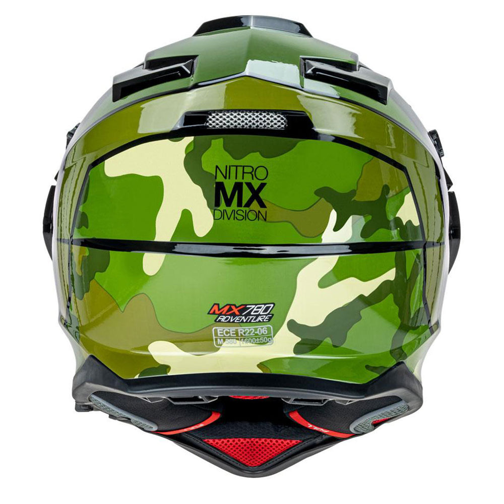 Nitro - MX780 Adventure Green Camo Helmet – AMA Warehouse