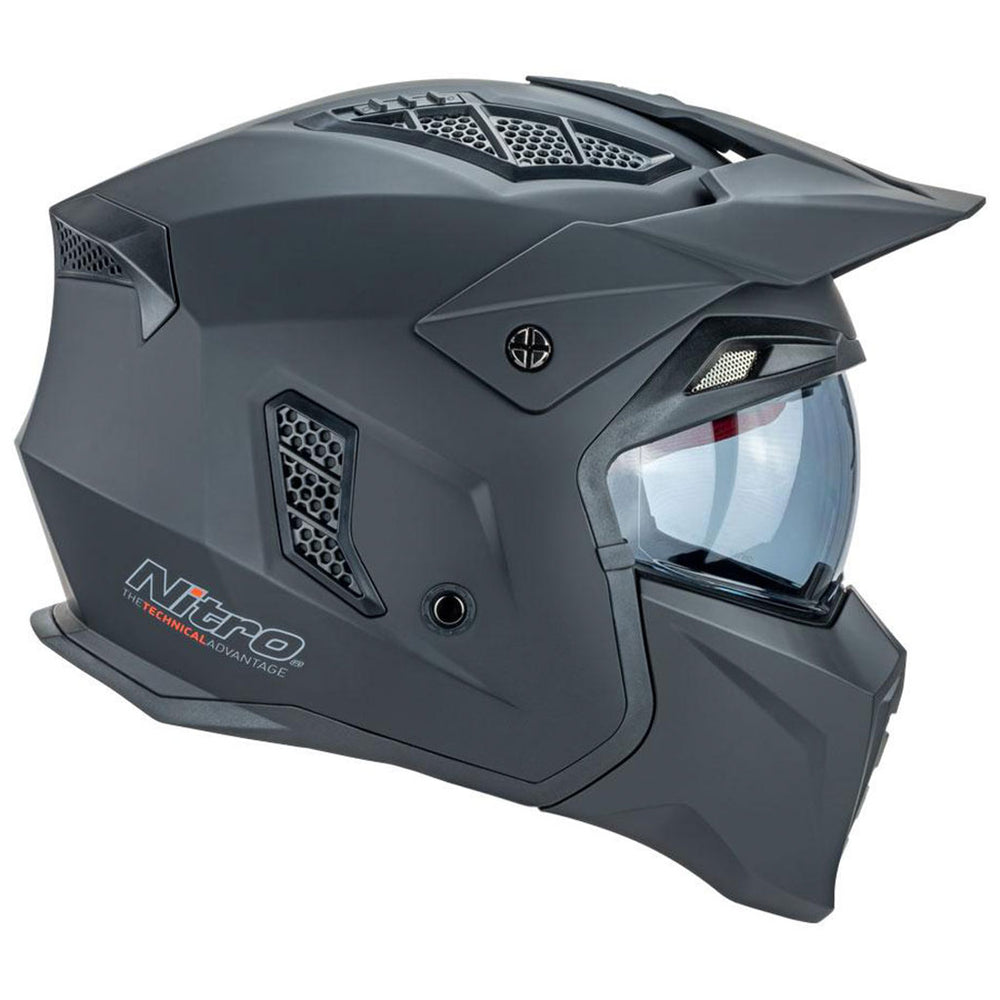 Nitro - NZ302 Commando Matt Black Helmet – AMA Warehouse