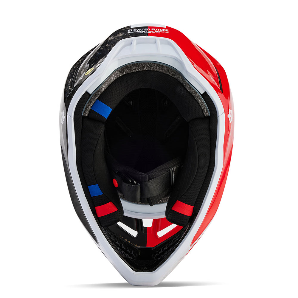 Fox - 2024 V3RS Optical Carbon/Red Helmet – AMA Warehouse