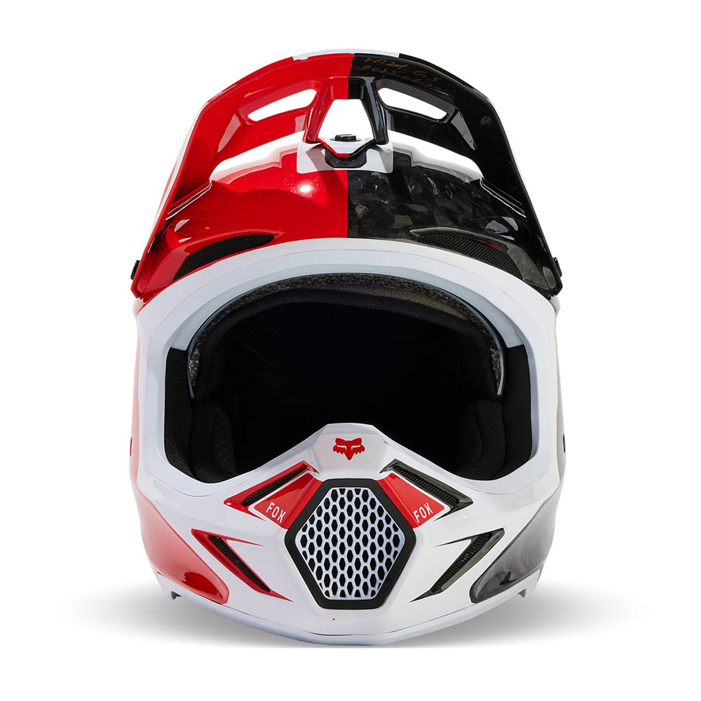 Fox - 2024 V3RS Optical Carbon/Red Helmet – AMA Warehouse
