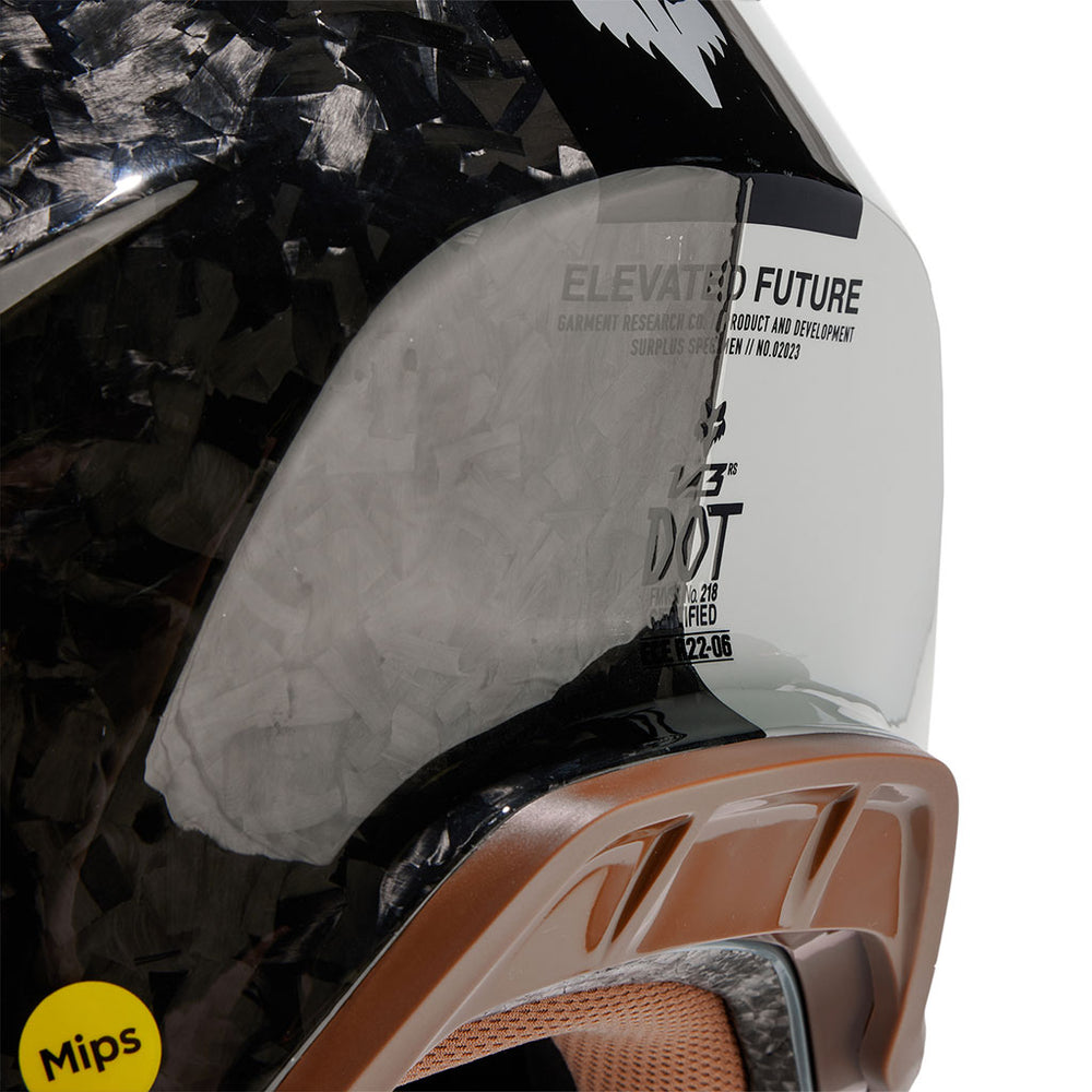 Fox - 2024 V3RS Optical Carbon/Steel Grey Helmet – AMA Warehouse