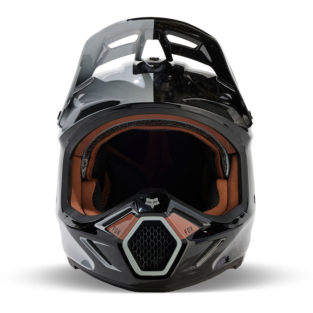 Fox - 2024 V3RS Optical Carbon/Steel Grey Helmet – AMA Warehouse