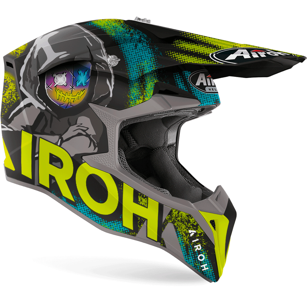 Airoh - Wraap Alien Yellow Helmet – AMA Warehouse